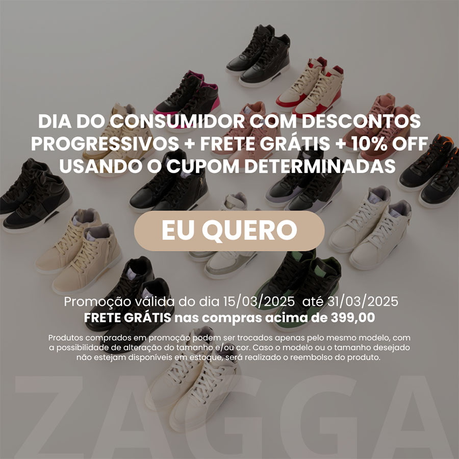 Loja Zagga - Botinhas e Looks Femininos para Treino